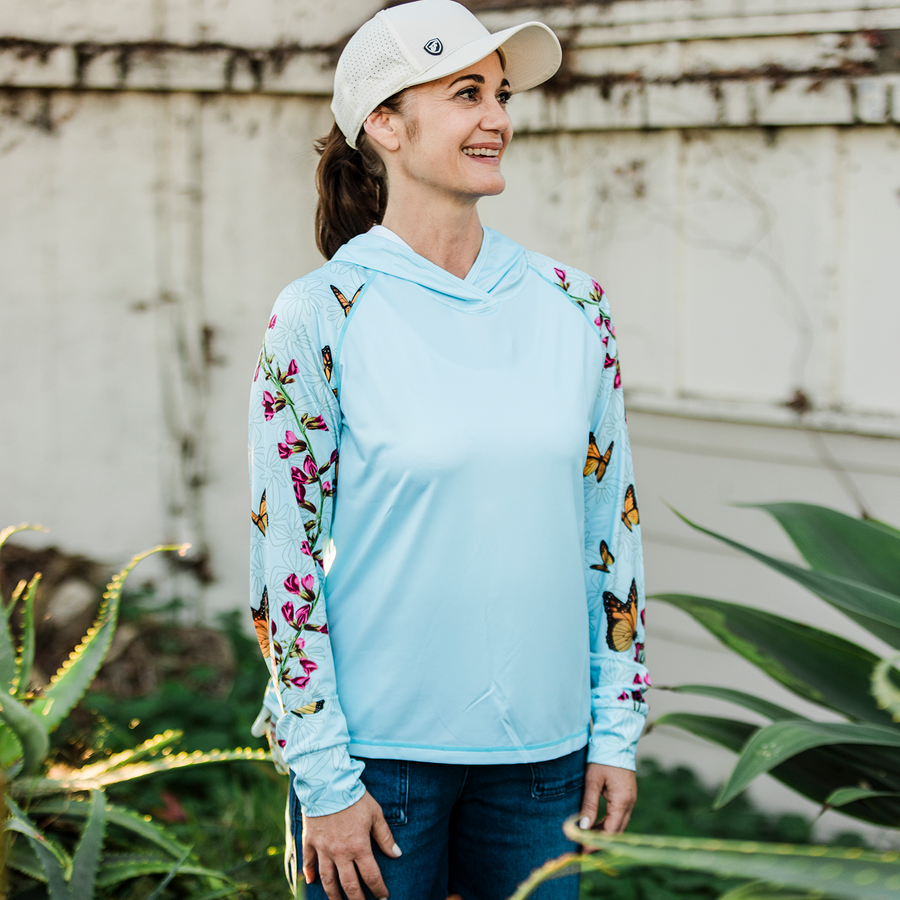 Women's UV Protection Sun Hoodie - Monarch – Farmers Defense
